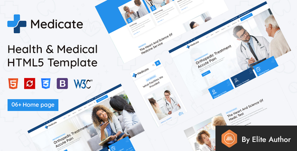 Medicate – Health & Medical HTML Template by peacefulqode | ThemeForest